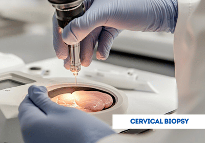 Gebärmutterhalsbiopsie - Behandlungsablauf, Risiken, Nutzen, Arten